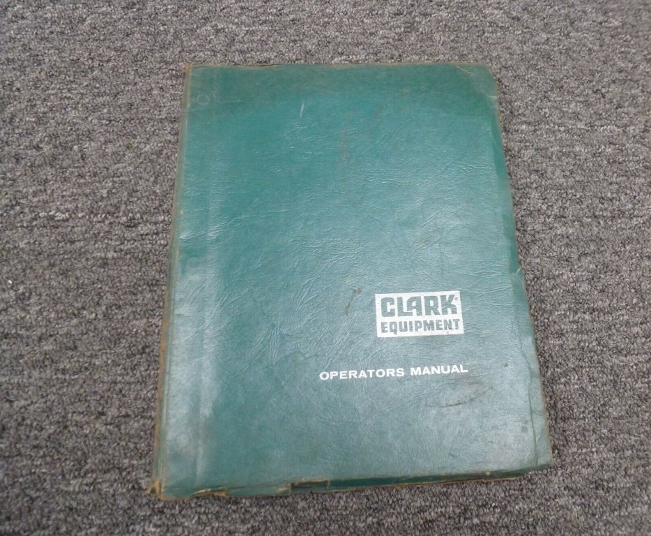 CLARK HWX30 FORKLIFT Owner Operator Maintanance Manual