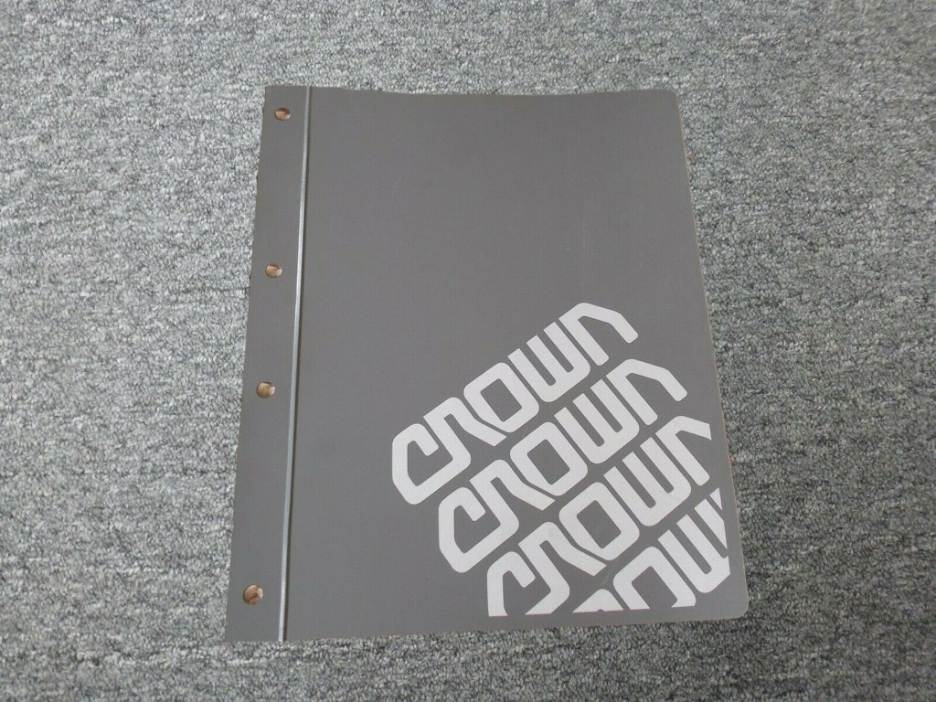 CROWN PE4000-60 FORKLIFT Shop Service Repair Manual