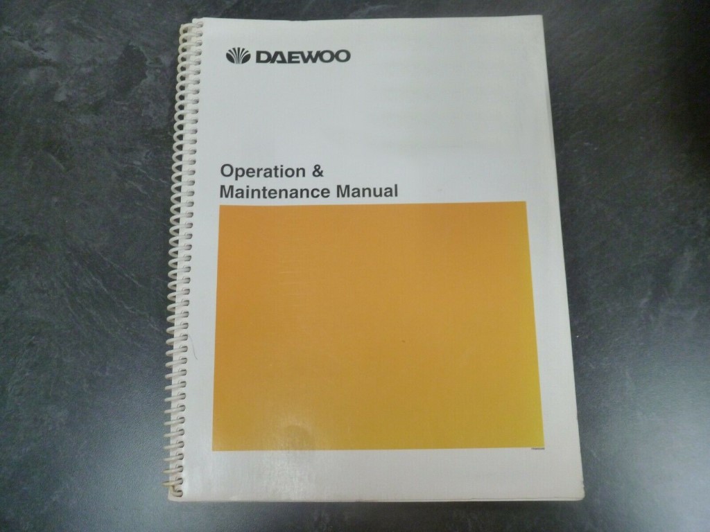 DAEWOO G30S FORKLIFT Owner Operator Maintanance Manual