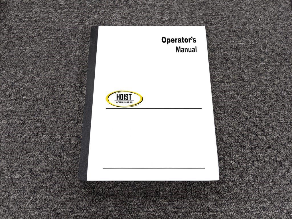 HOIST F400 FORKLIFT Owner Operator Maintanance Manual