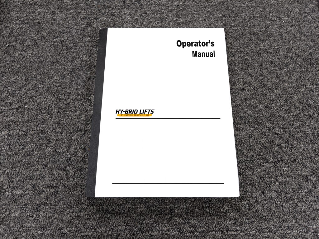 HY-BRID LIFTS PS-1930 SCISSOR LIFT Owner Operator Maintanance Manual