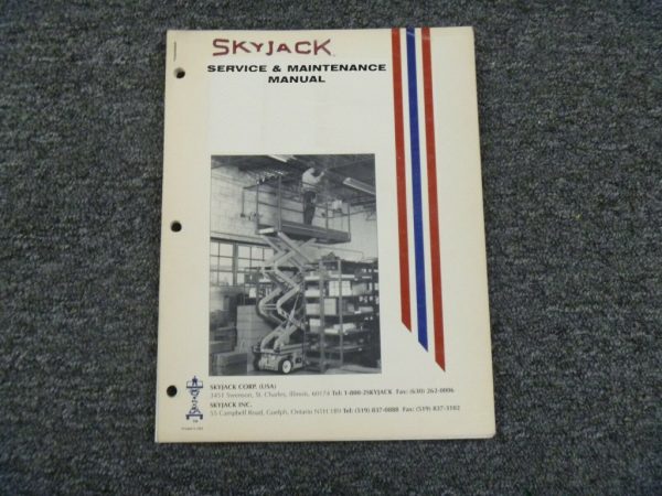 Skyjack VR1056 Telehandler Shop Service Repair Manual