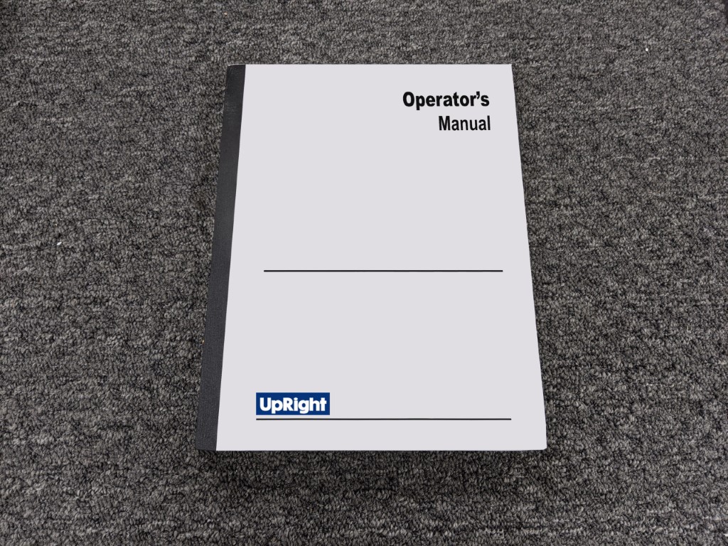 Upright UL 20/26 Lift Owner Operator Maintanance Manual